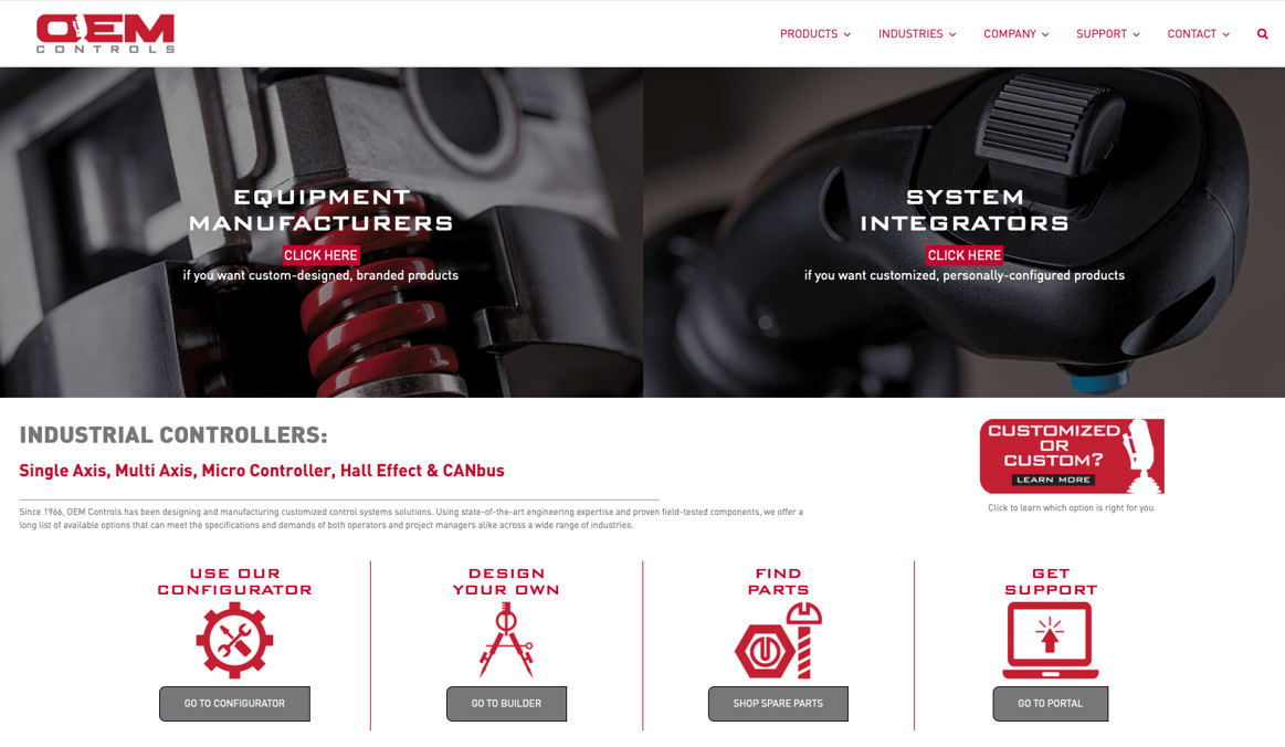 OEM Controls Announces New Website Launch