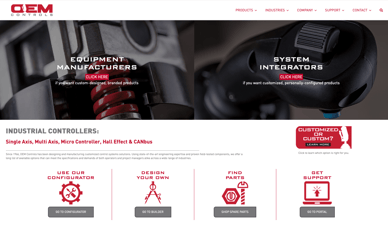 OEM Controls Announces New Website Launch